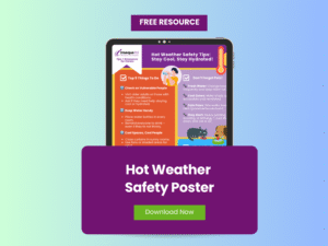 Hot Weather Poster: Essential Safety Tips for All in Social Care